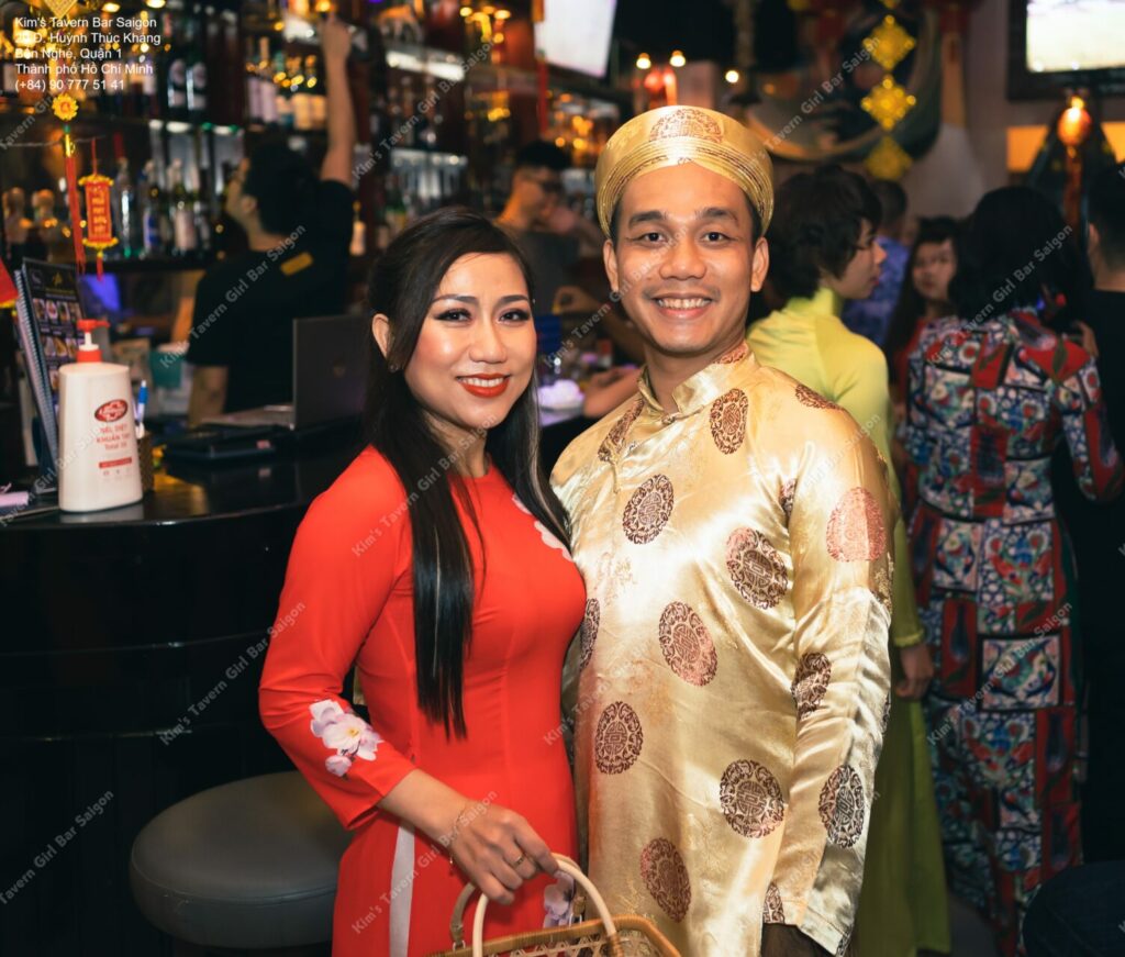 Best Tet Party In Saigon - Sexy Ao Dai - Kim's Tavern Girl Bar Saigon