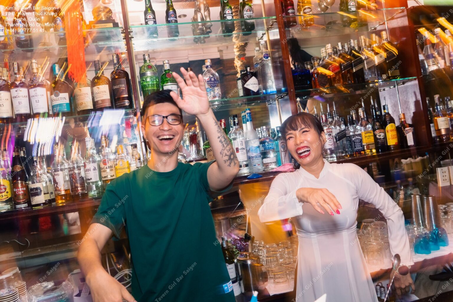 Best Tet Party In Saigon - Sexy Ao Dai - Kim's Tavern Girl Bar Saigon